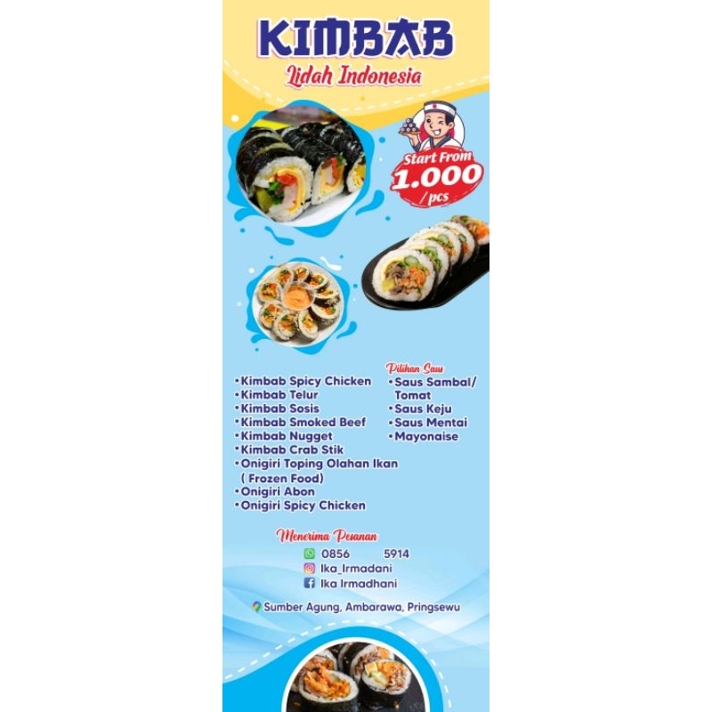 Jual SPANDUK BANNER JAPANESE STREET FOOD, KIMBAB, SUSHI | Shopee Indonesia