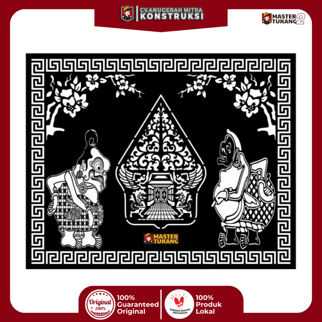 Jual Cutting Ornamen Plat Besi Motif Wayang | Pagar Ornamen | Railing ...