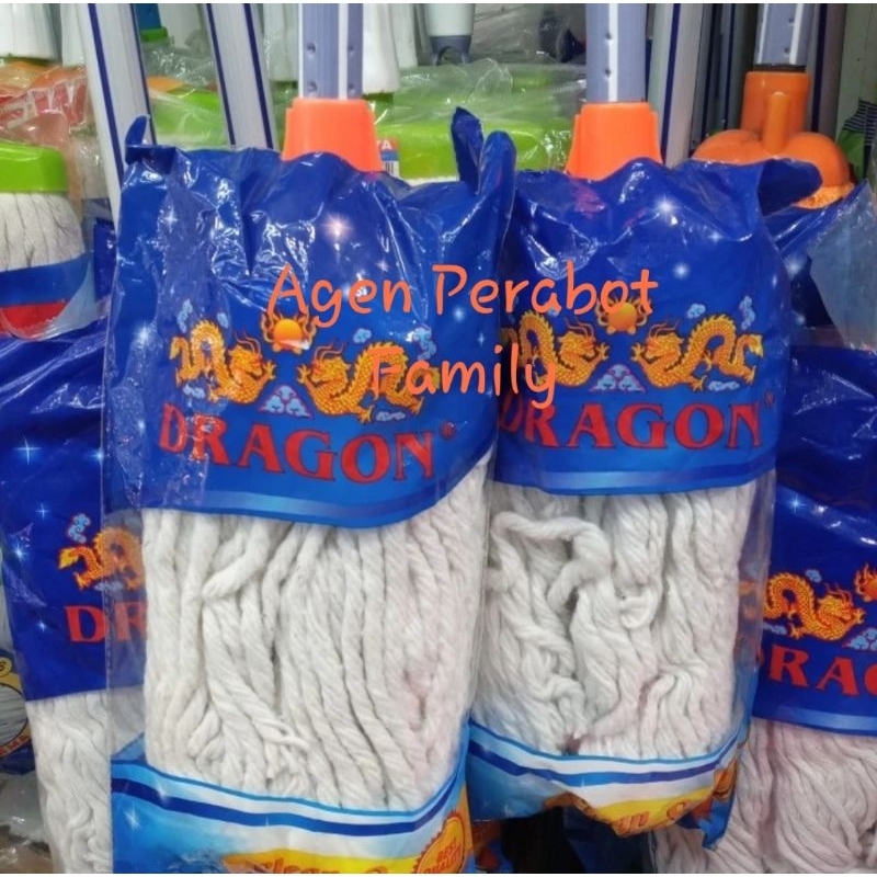 Jual Alat Pel Dragon Sumbu Bulat Tebal 15 Lap Pel Mop Obor plus Gagang ...