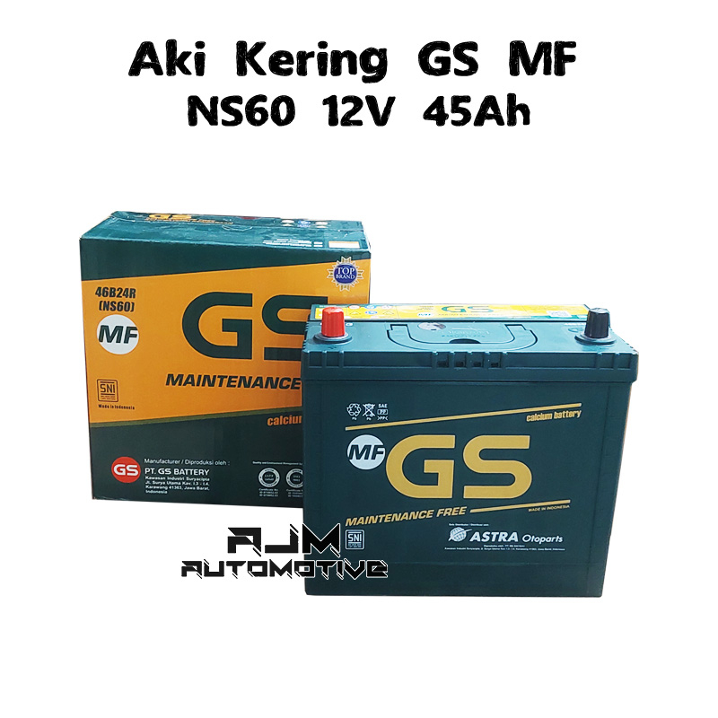 Jual Aki Kering GS MF 46B24R-NS60 12V 45Ah | Shopee Indonesia