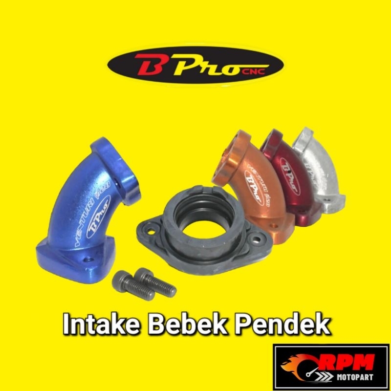 Jual Intake Intek Manifold Pendek BPro Bebek Sleep Engine Jupiter Supra Kharisma Shogun Vega ...