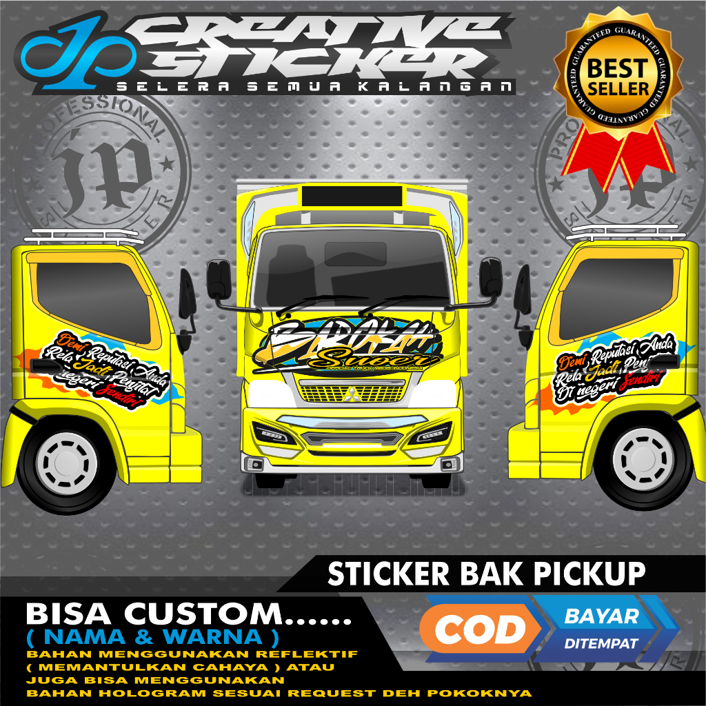 Jual STICKER CUTTING KABIN FULL TRUCK (CANTER,GIGA,UMPLUNG,RAGASA,DLL ...