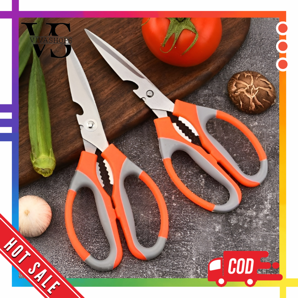 Jual Gunting Dapur Serbaguna Multifungsi Kitchen Scissors Stainless ...