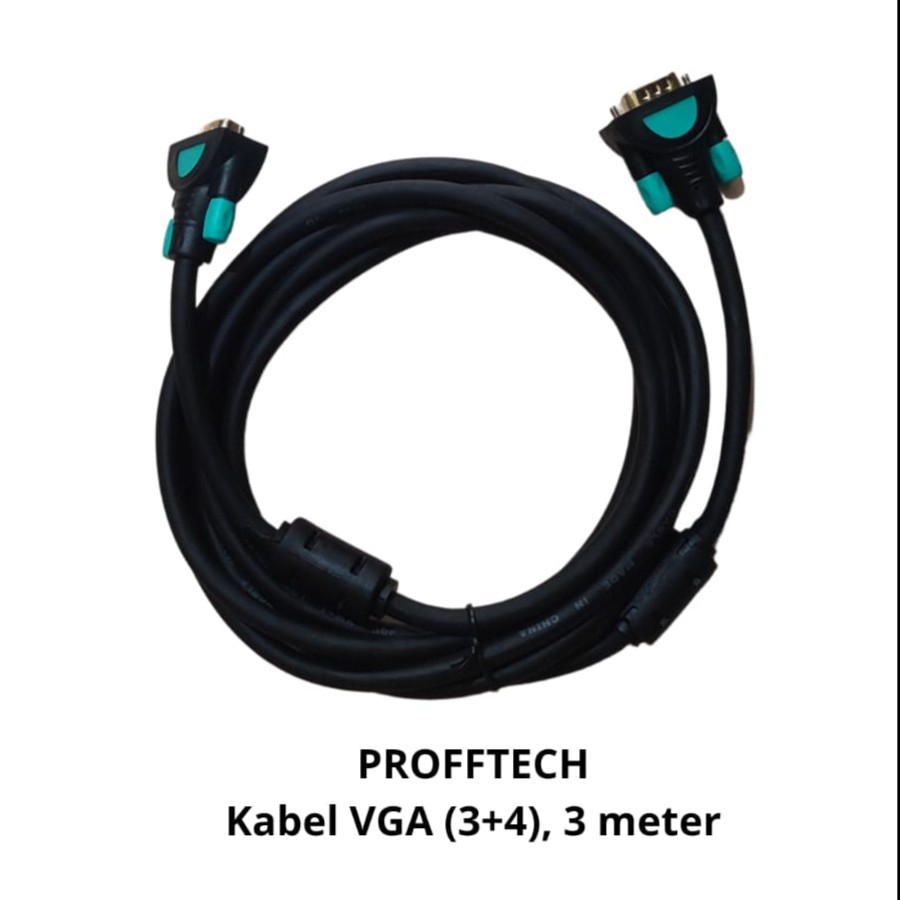Jual Cable vga profftech 3 meter gold plated m-m 1080p FHD - Kabel d ...