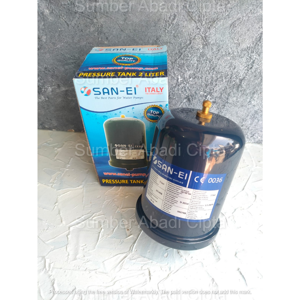Jual SAN-EI 2L Tabung Tangki Angin Pompa Air Otomatis Besi 2 Liter ...