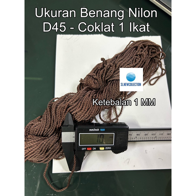 Jual Benang Nilon Coklat Ukuran D45 / Harga 1 Ikat MURAH | Shopee Indonesia