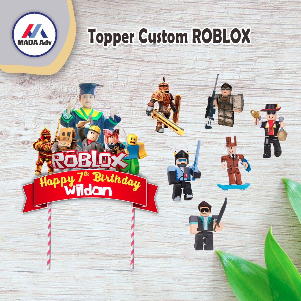 Jual Topper Cake Kue Roblox/ Topper Cake Kue Murah/ Topper Cake Kue ...