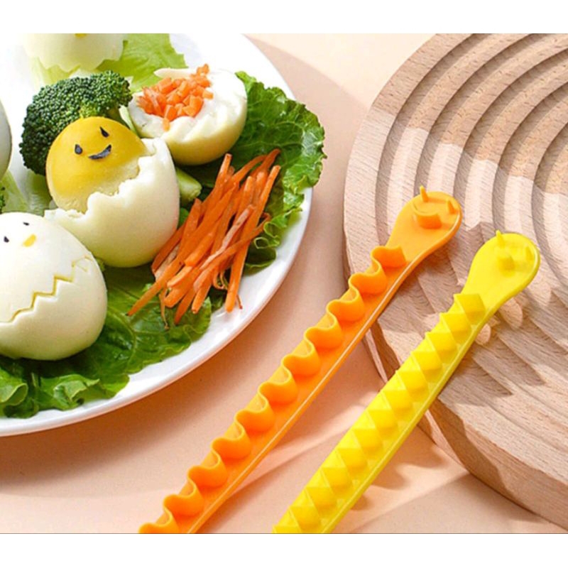 Jual 2pcs /set Pemotong Telur Bento Rebus Telur Potong Bunga Styler ...