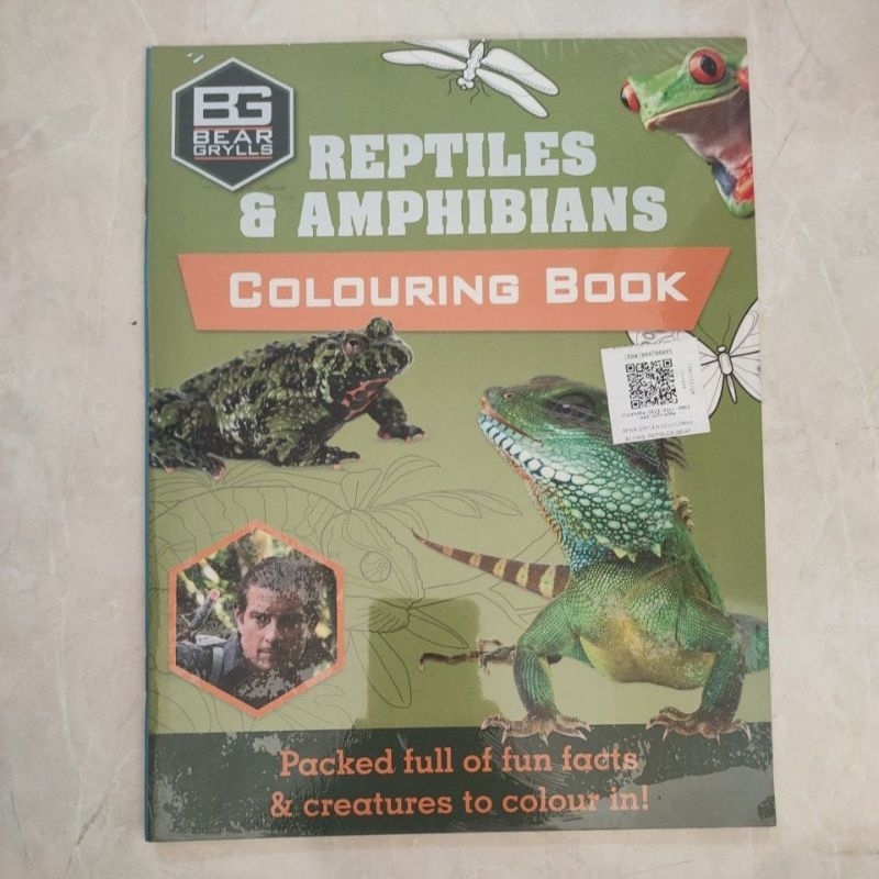 Jual reptiles and amphibians colouring book fun facts | Shopee Indonesia