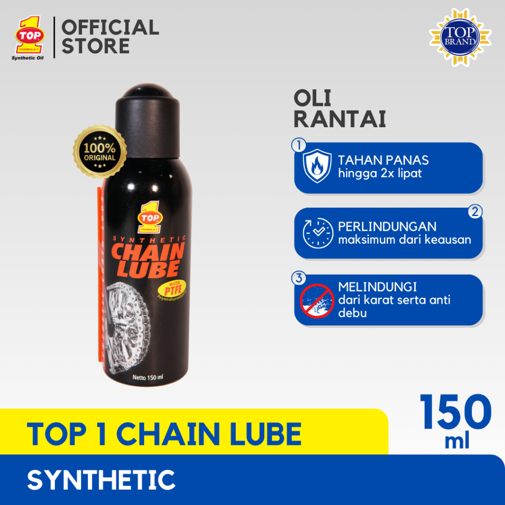 Jual Oli Rantai Motor SYNTHETIC CHAIN LUBE 150 ML | Shopee Indonesia