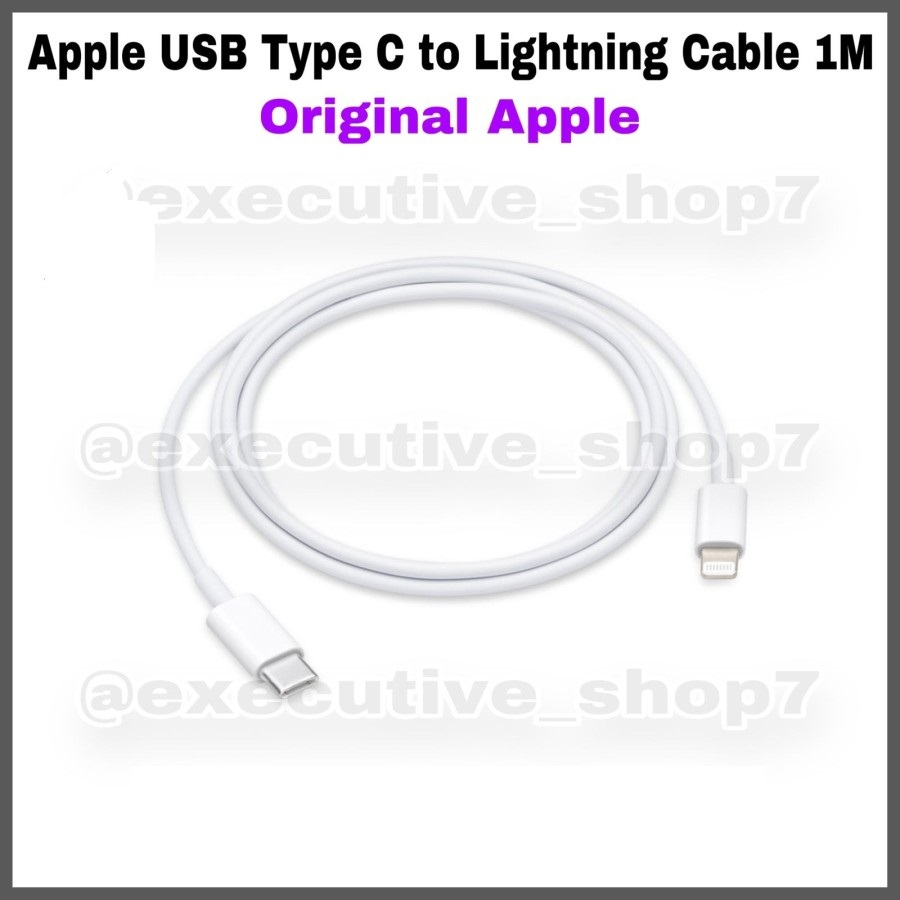 Jual Cable USB Type C to Lightning (1M) - Original 100% - Power ...
