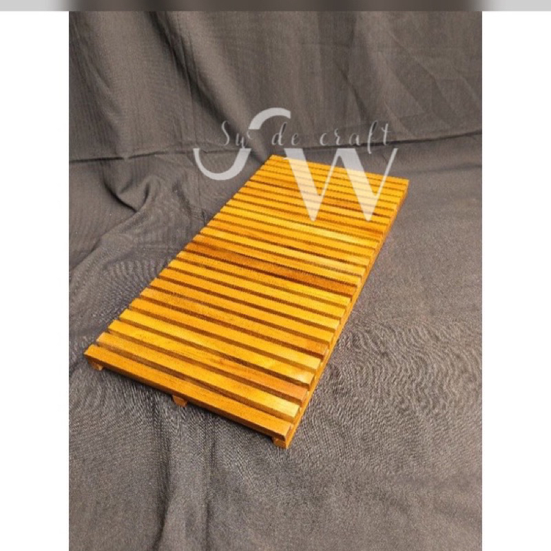 Jual Placemat/Alas piring saji alas serbaguna kayu jati perhutani ...