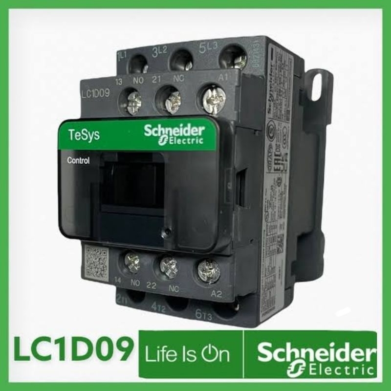 Jual Kontaktor / Contactor LC1D09 M7 Koil AC 220V SCHNEIDER TeSys ...