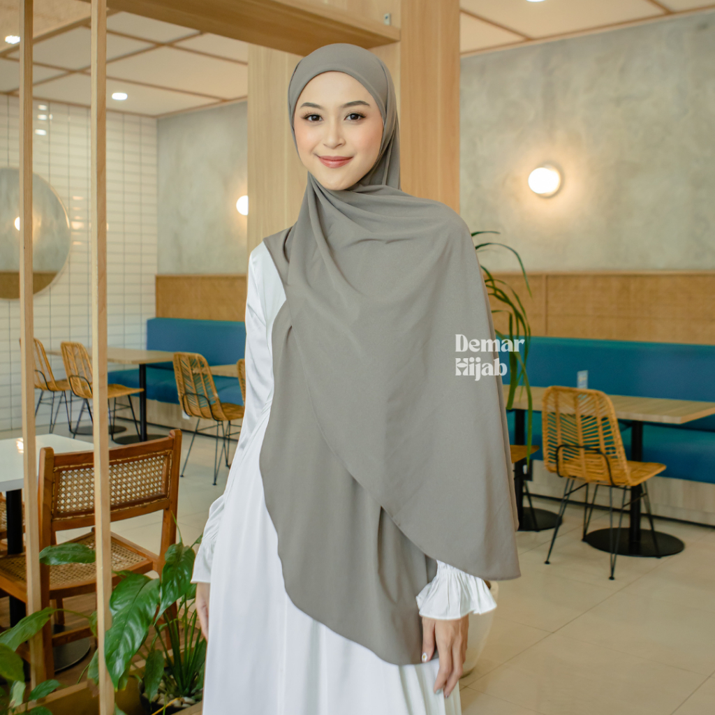 Jual Demar Hijab - Amina (Pashmina Inner Oval Jersey Super Premium) | Shopee Indonesia