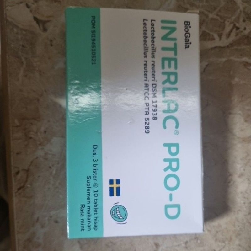 Jual Interlac Pro D Lozenges Tablet Hisap Rasa apel dan biasa isi 10 ...