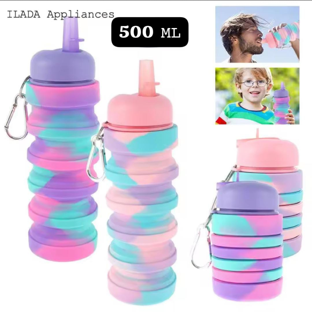 Jual Botol Minum Silicone Lipat Portable - Botol Air Minum Lipat Lucu ...