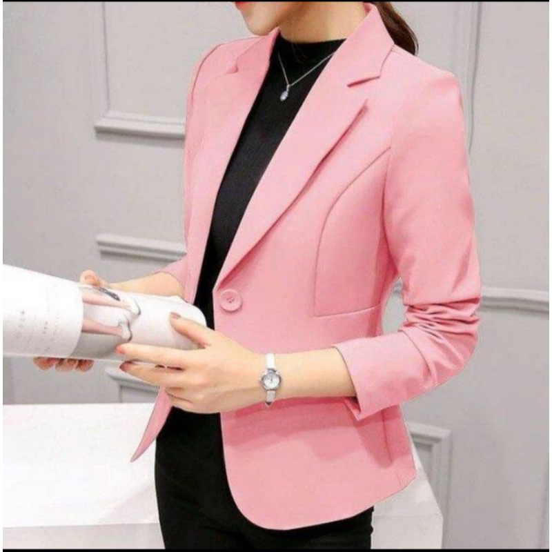 Jual Blazer Wanita Formal Kantoran Terbaru/Jas Wanita Blazer/Blazer ...