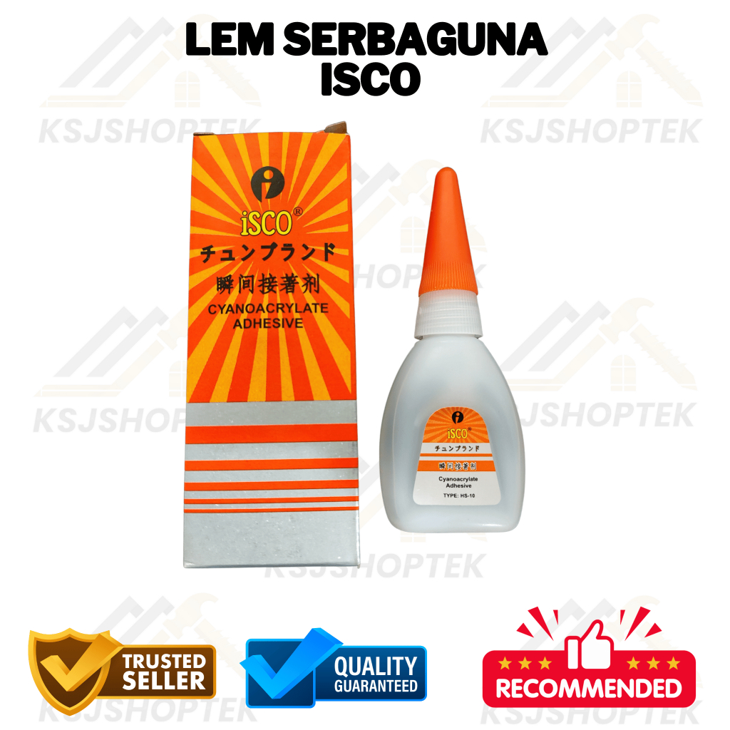 Jual Lem Serbaguna Isco Lem Tetes Super Glue Cairan Super Rekat Perekat ...