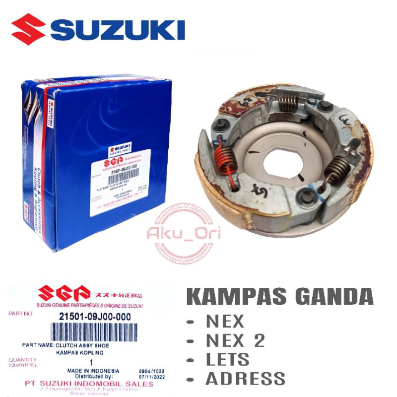 Jual OTOMATIS KOPLING ASSY NEX SGP kampas ganda suzuki nex 2 let's adress mio lama sporty smile ...
