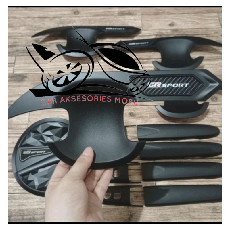 Jual PAKET HANDLE KEYLESS,OUTER,TANK COVER HITAM DOFF ALL NEW RUSH GR-2018 | Shopee Indonesia