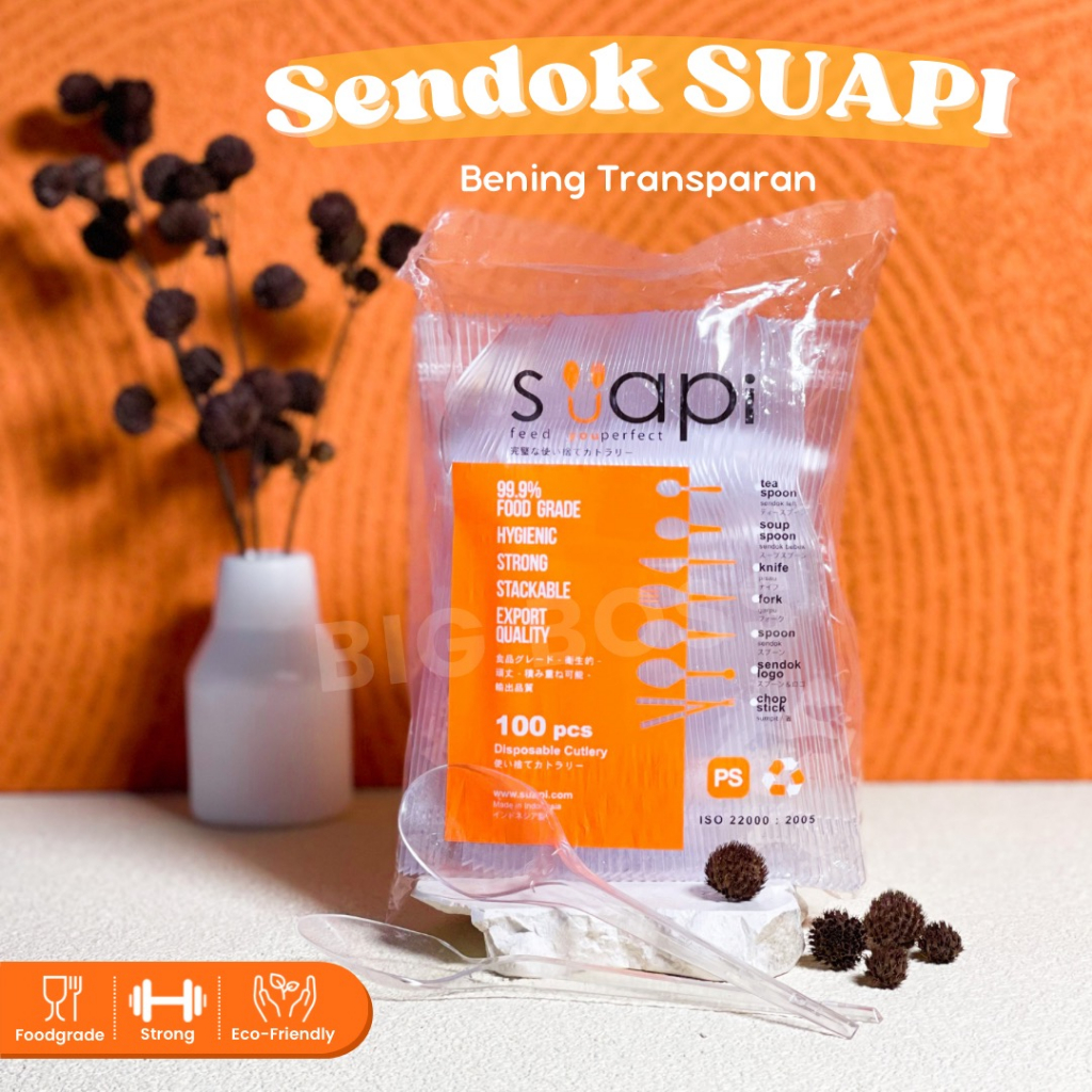 Jual Sendok Makan Plastik SUAPI Higienis Food Grade PREMIUM MURAH ...