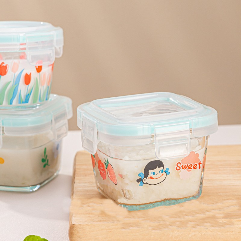 Jual BABY FOOD CONTAINER TEMPAT MPASI WADAH KACA KOTAK MAKAN BAYI BABY ...