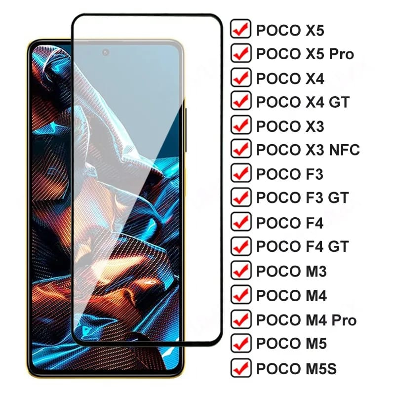 Jual TEMPERED GLASS XIAOMI POCO X5 X5 PRO X4 X3 NFC X3 GT F3 F4 F4 GT M3 M3 PRO M4 PRO M5 M5S ...