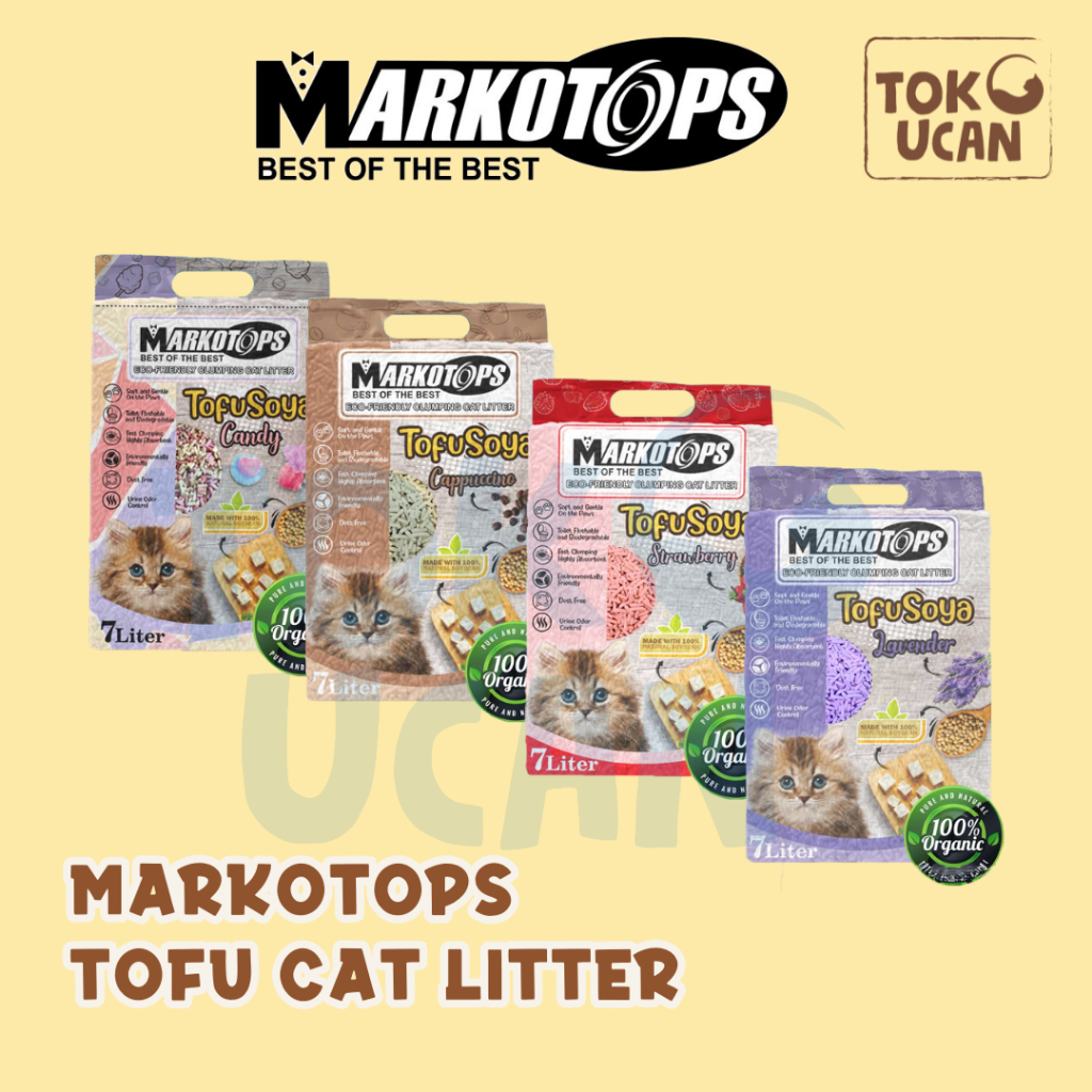 Jual Markotops Tofu Cat Litter 7l - Pasir Kucing Gumpal Wangi Organik ...