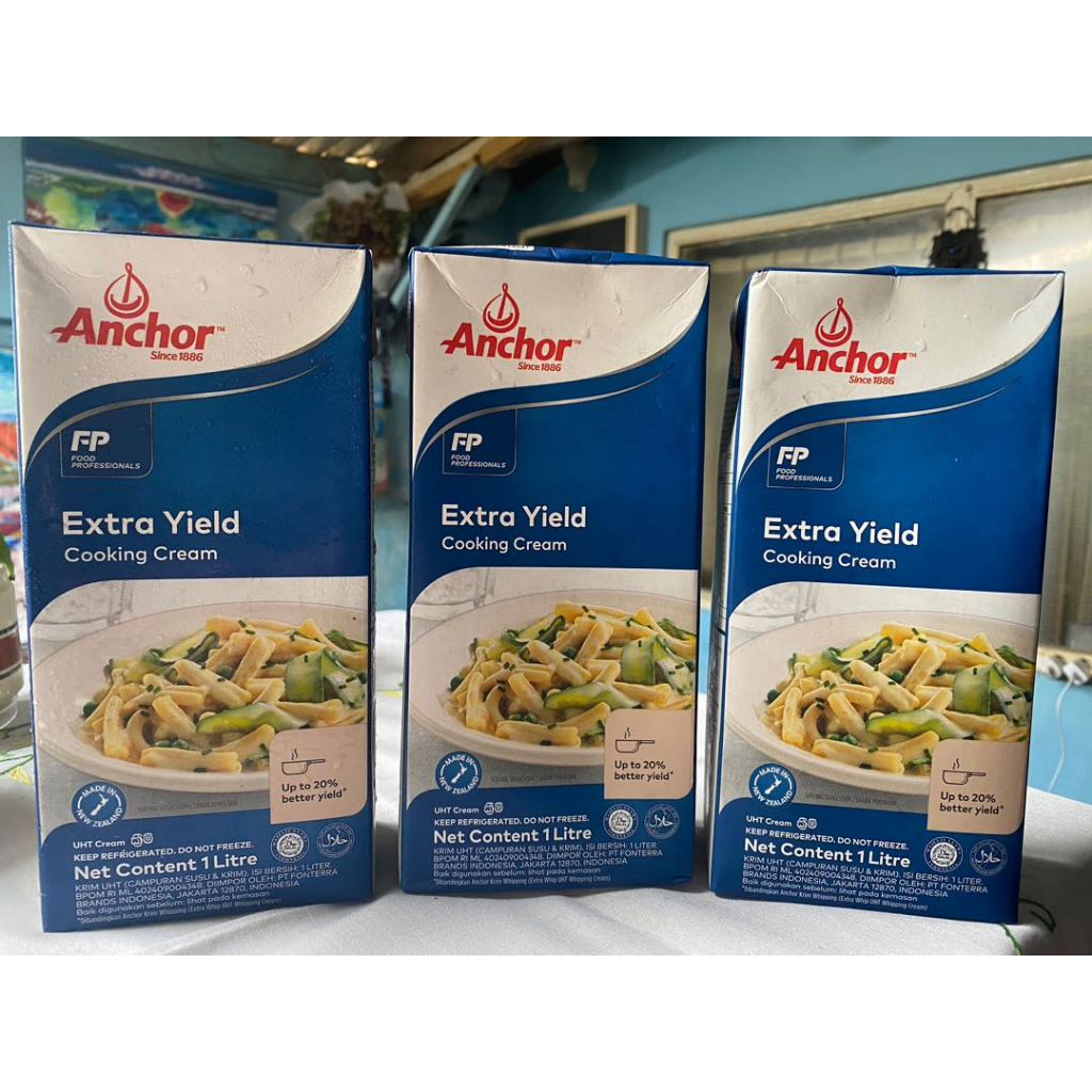 Jual Anchor Cooking Cream Extra Yield 1 Liter | Shopee Indonesia