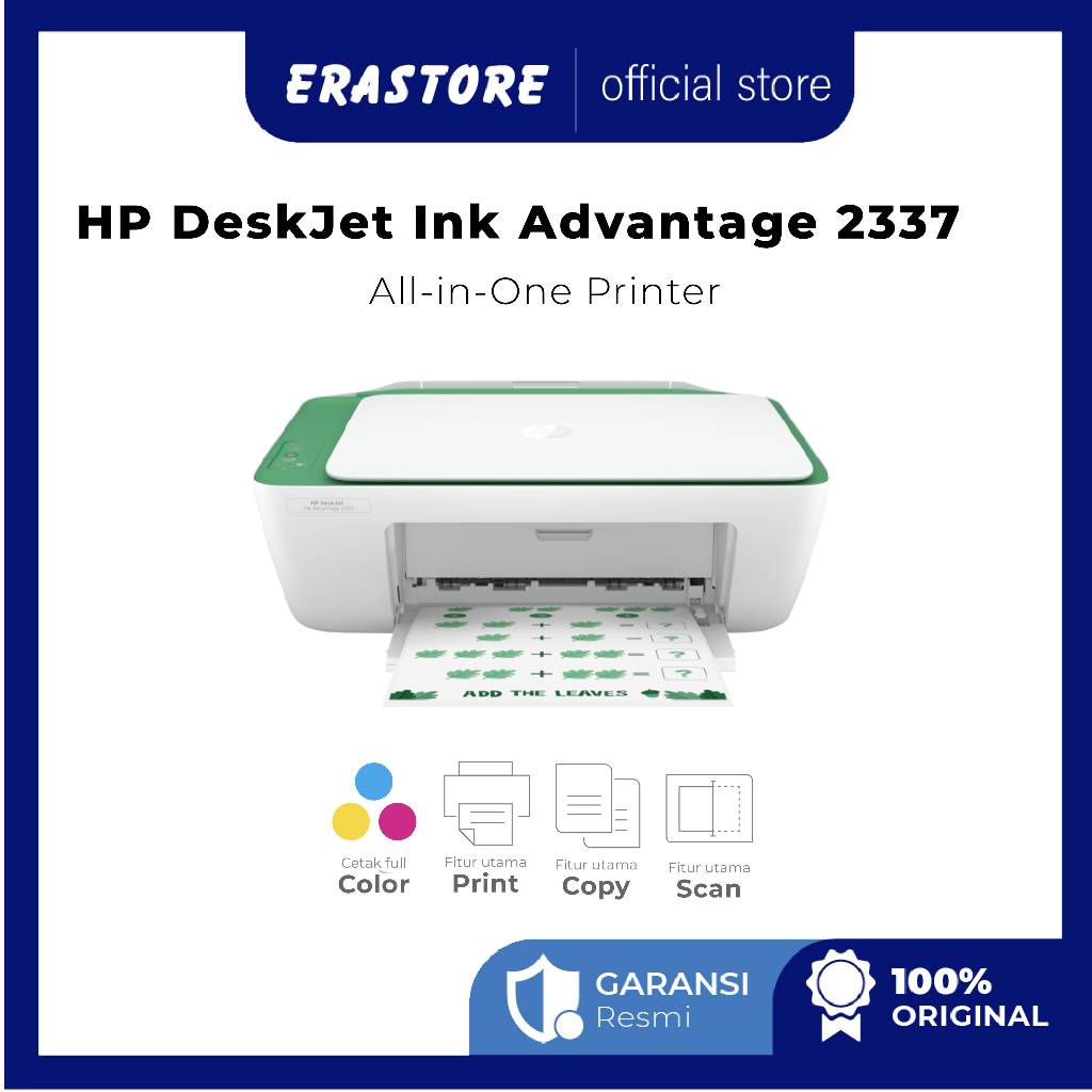 Jual HP DeskJet Ink Advantage 2337 All-in-One Printer (7WQ07B) | Shopee Indonesia