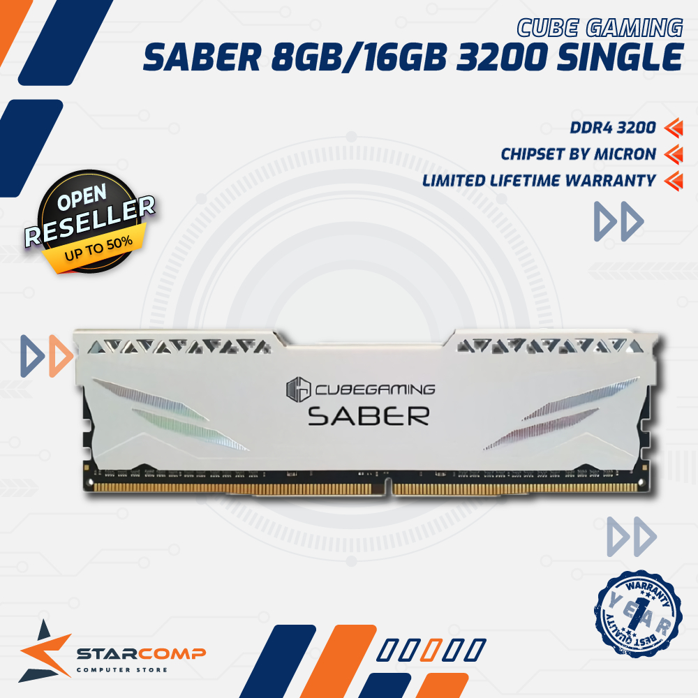 Jual Cube Gaming SABER 8GB / 16GB Single DDR4 3200MHz PC25600 | Shopee Indonesia