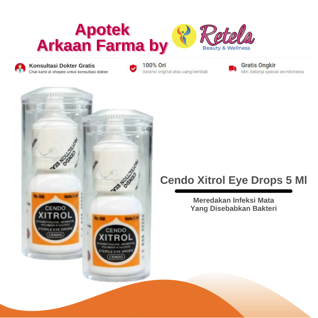 Jual Cendo Xitrol Eye Drops 5 Ml / Meredakan Infeksi Mata Yang ...