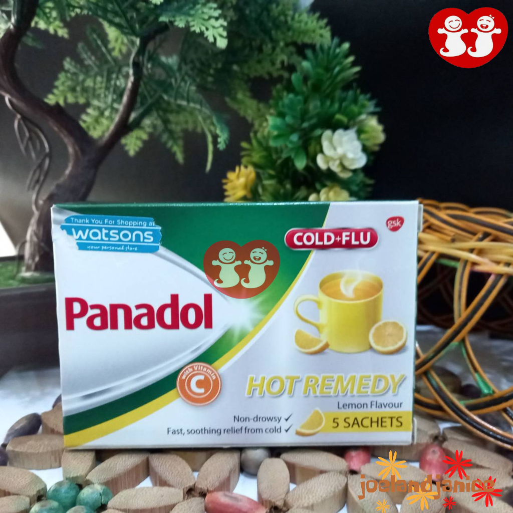 Jual Panadol Cold+Flu Hot Remedy Lemon Flavour 5 Sachets | Shopee Indonesia