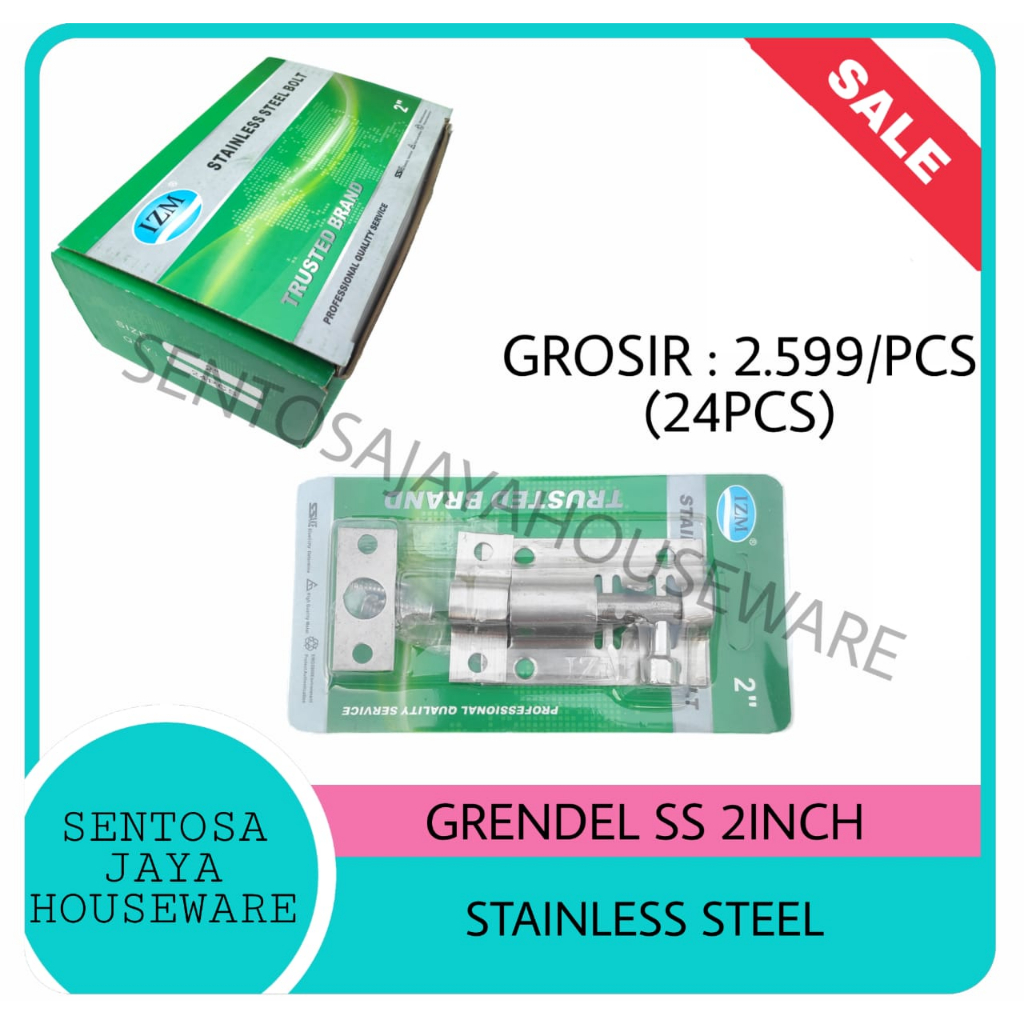 Jual GRENDEL STAINLESS 2 INCH / KUNCI GRENDEL 2" INCH / KUNCI SLOT ...