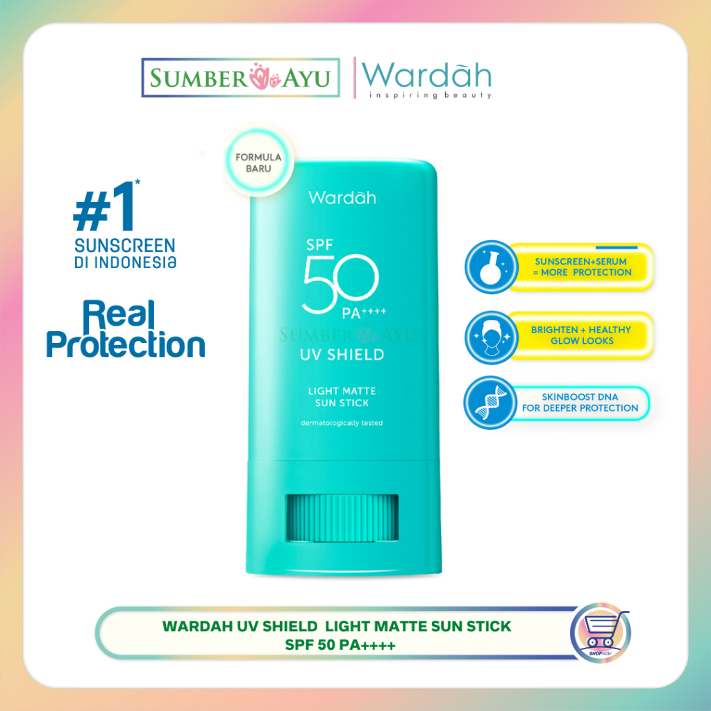 Jual WARDAH UV SHIELD LIGHT MATTE SUN STICK SPF 50 PA++++ | Wardah ...