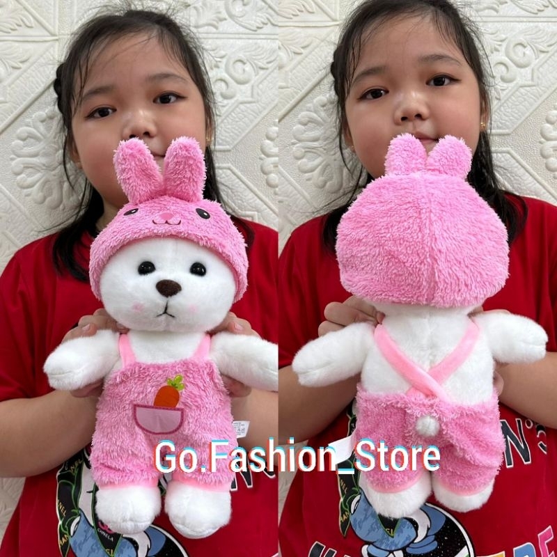 Jual Boneka Standing Hoodie Karakter Viral Lotso Sanrio Kuromi Rabbit ...