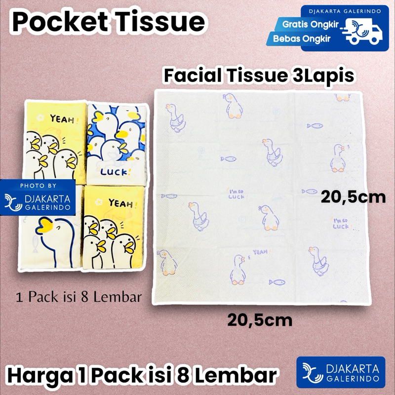 Jual Tisu Kering Tebal Bermotif Lucu Mini Facial Tissue Kemasan Saku ...
