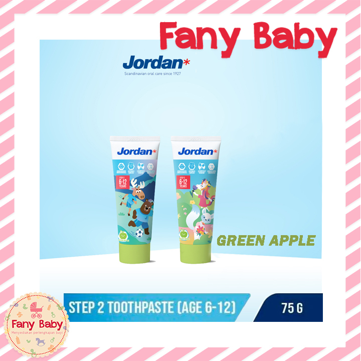 Jual JORDAN KIDS TOOTHPASTE NEW PERMANENT TEETH STEP 2 [ 6-12 YEARS ...
