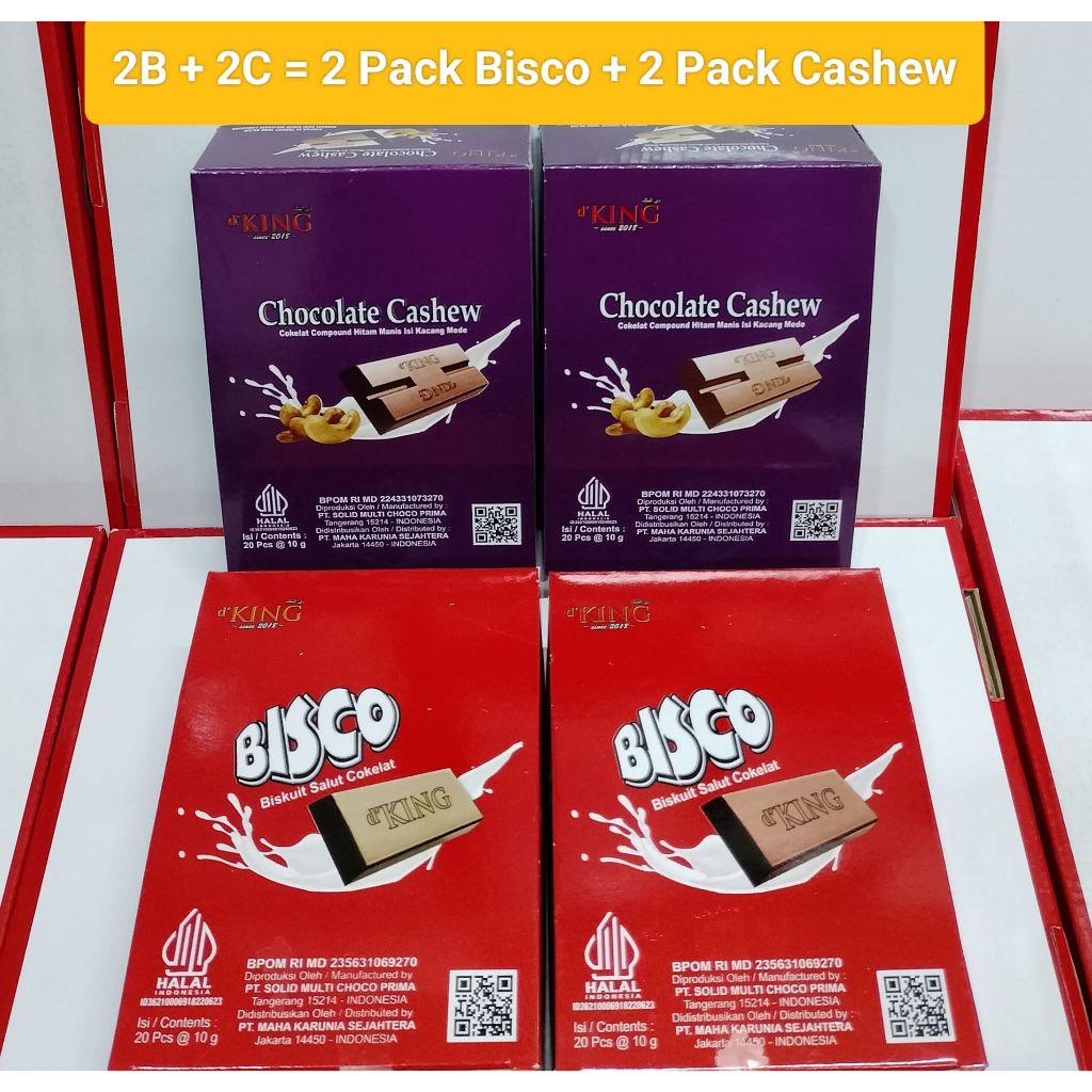Jual Cokelat Compound Hitam Manis isi Kacang Mede Chocolate Cashew Dus ...