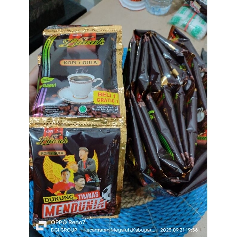 Jual 45 sachet/3 Renceng LUWAK KOPI HITAM PLUS GULA Renceng | Shopee ...