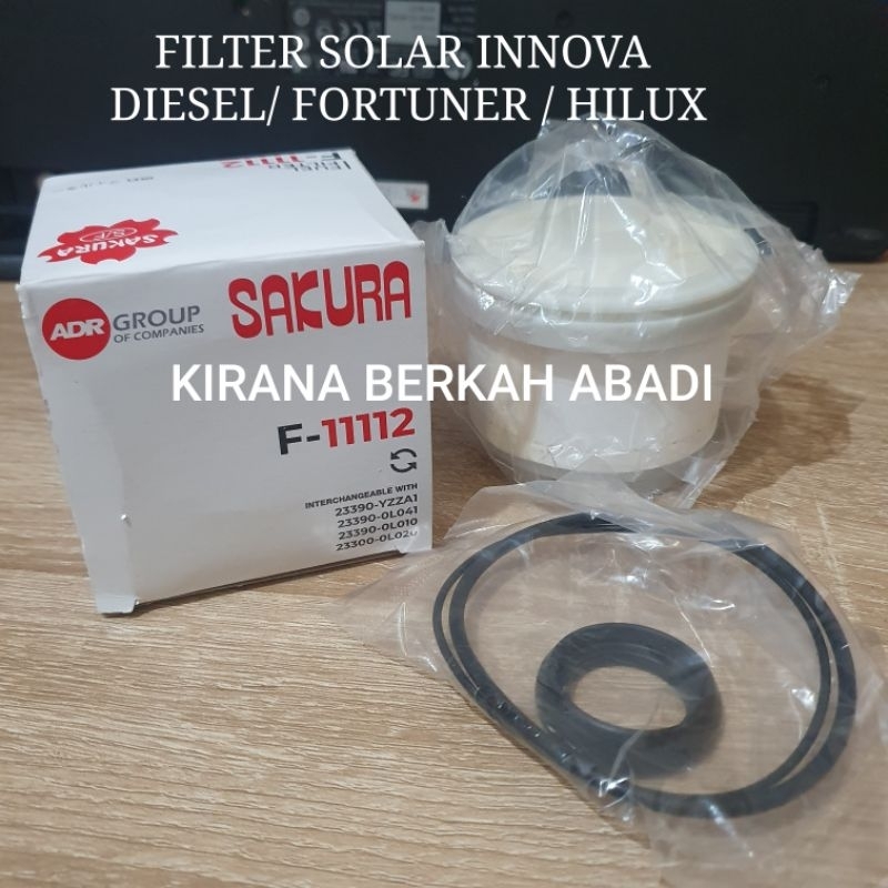 Jual FILTER SOLAR INNOVA DIESEL / FORTUNER / HILUX MERK SAKURA | Shopee ...