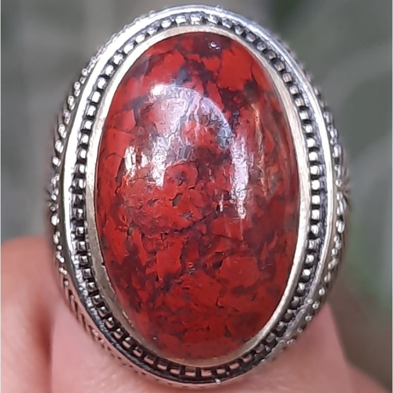 Jual Batu Akik Badar Besi Merah Super Full Body Istimewa | Shopee Indonesia