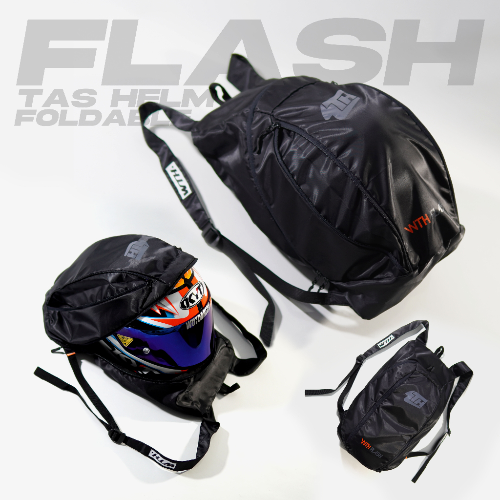 Jual Tas Helm WTH 'FLASH' Bisa Foldable & Expand, Tas Ransel Serbaguna ...