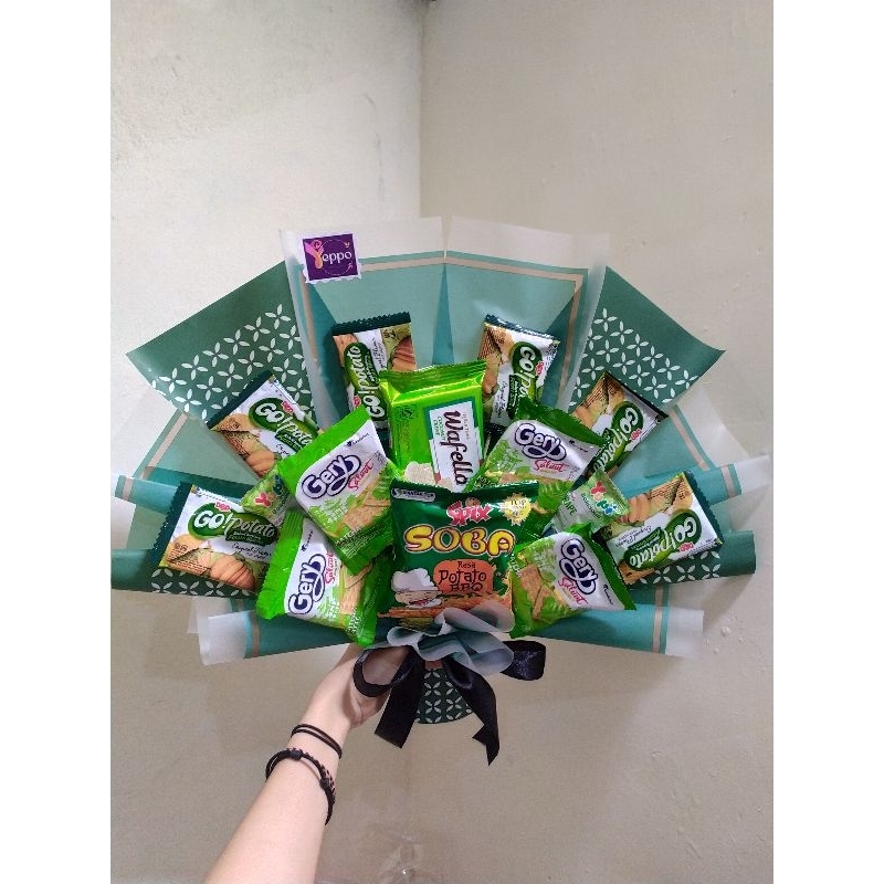 Jual Snack Bouquet (Custom warna) | Shopee Indonesia