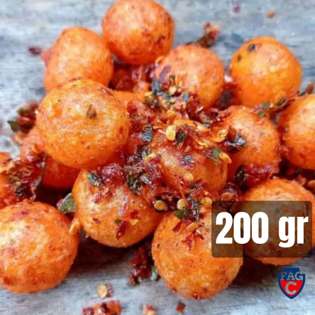 Jual Cimol kering pedas daun jeruk lewo khas garut emlod kemasan 200gr ...