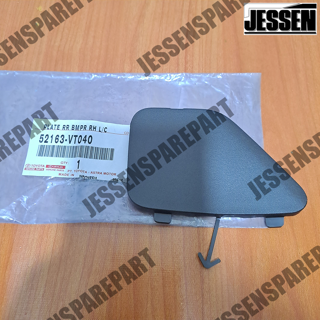 Jual COVER TUTUP BEMPER BELAKANG KANAN INNOVA ZENIX 52163-VT040 ...