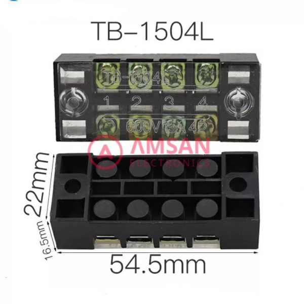 Jual Terminal Block 15A 4p 6p 10p 12p TB1504 TB1506 TB1510 TB1512 - TB 1504 Murah | Shopee Indonesia