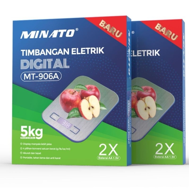 Jual TIMBANGAN DIGITAL MINATO MT-907 3KG / MT-906 5KG | Shopee Indonesia