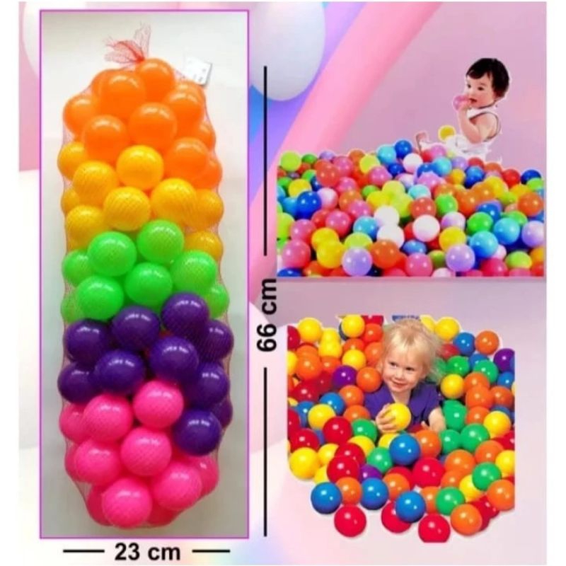 Jual TMAT Mandi Bola Plastik isi 100 pcs - Mainan Anak Mandi Bola ...