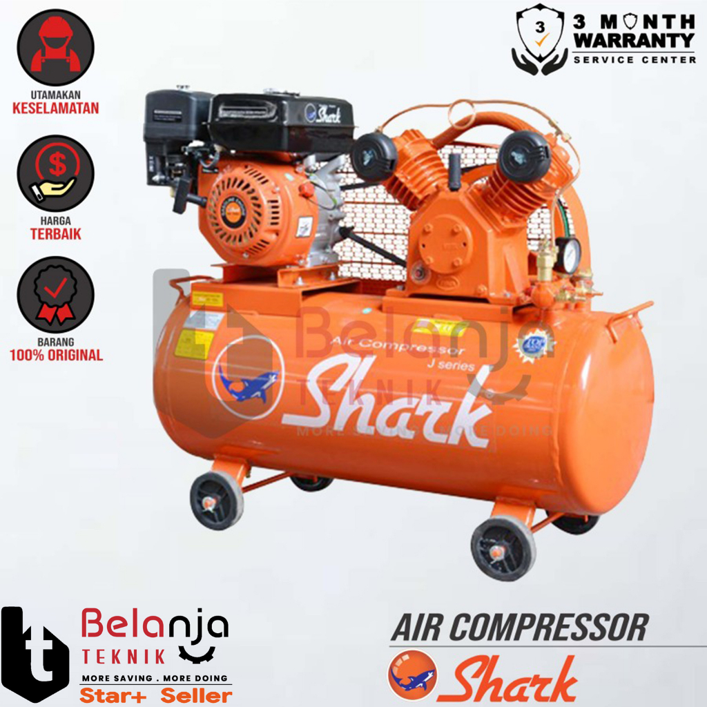 Jual Shark Air Compressor 1 HP 83L Mesin Kompresor Angin + Engine 6.5 ...